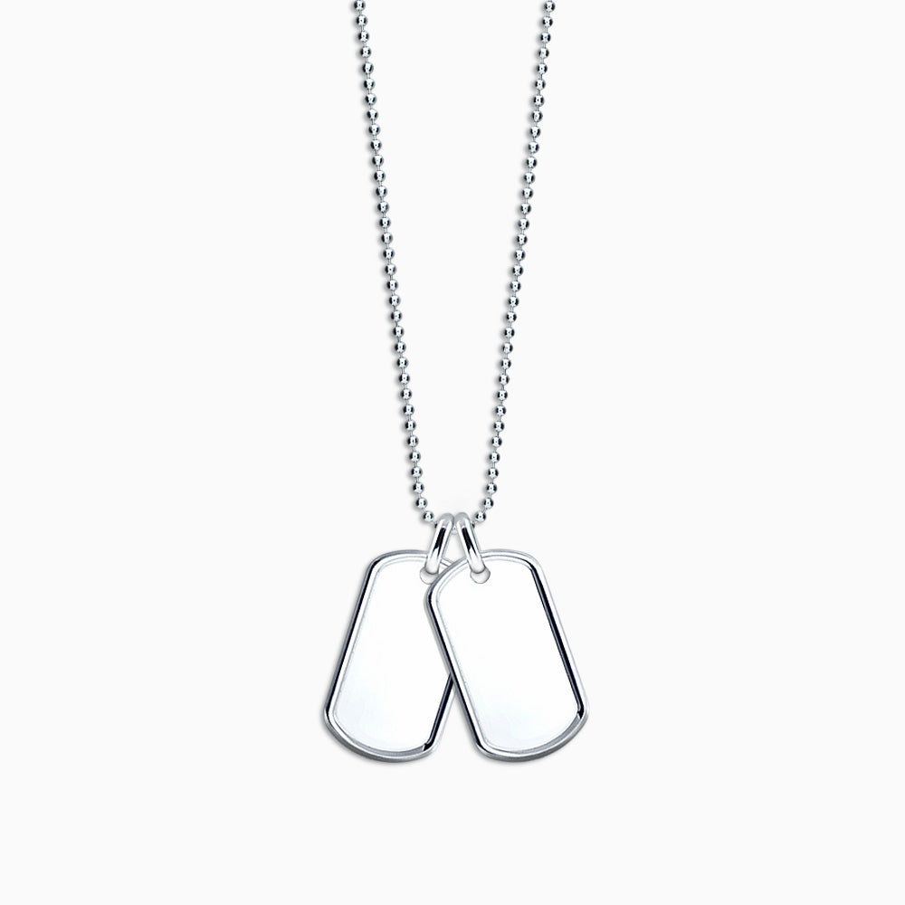 Dog Tag Necklaces | Engraved Dog Tags for Men and Women - Sandy Steven ...